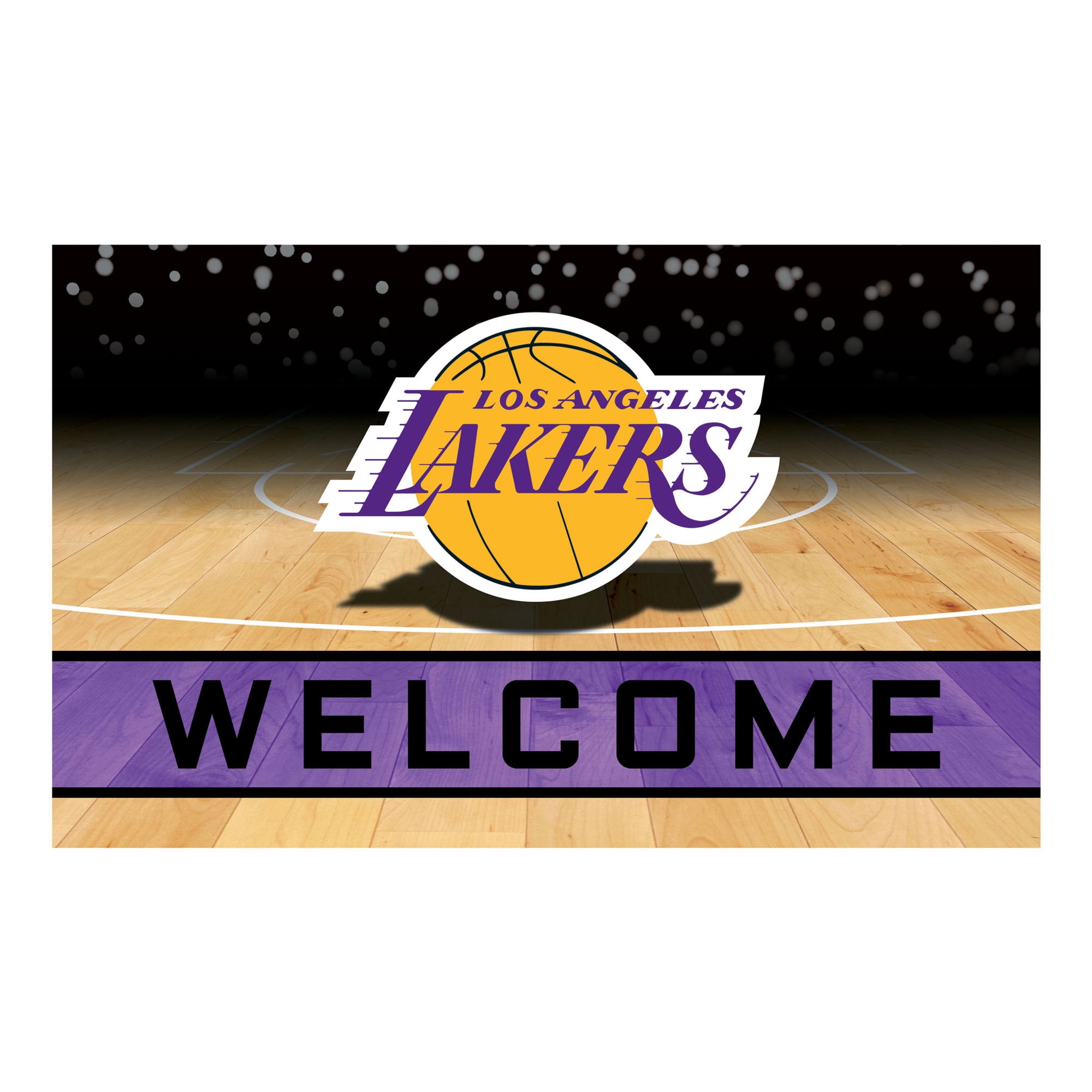 Los Angeles Lakers 18" x 30" Crumb Rubber Door Mat - Walmart.com