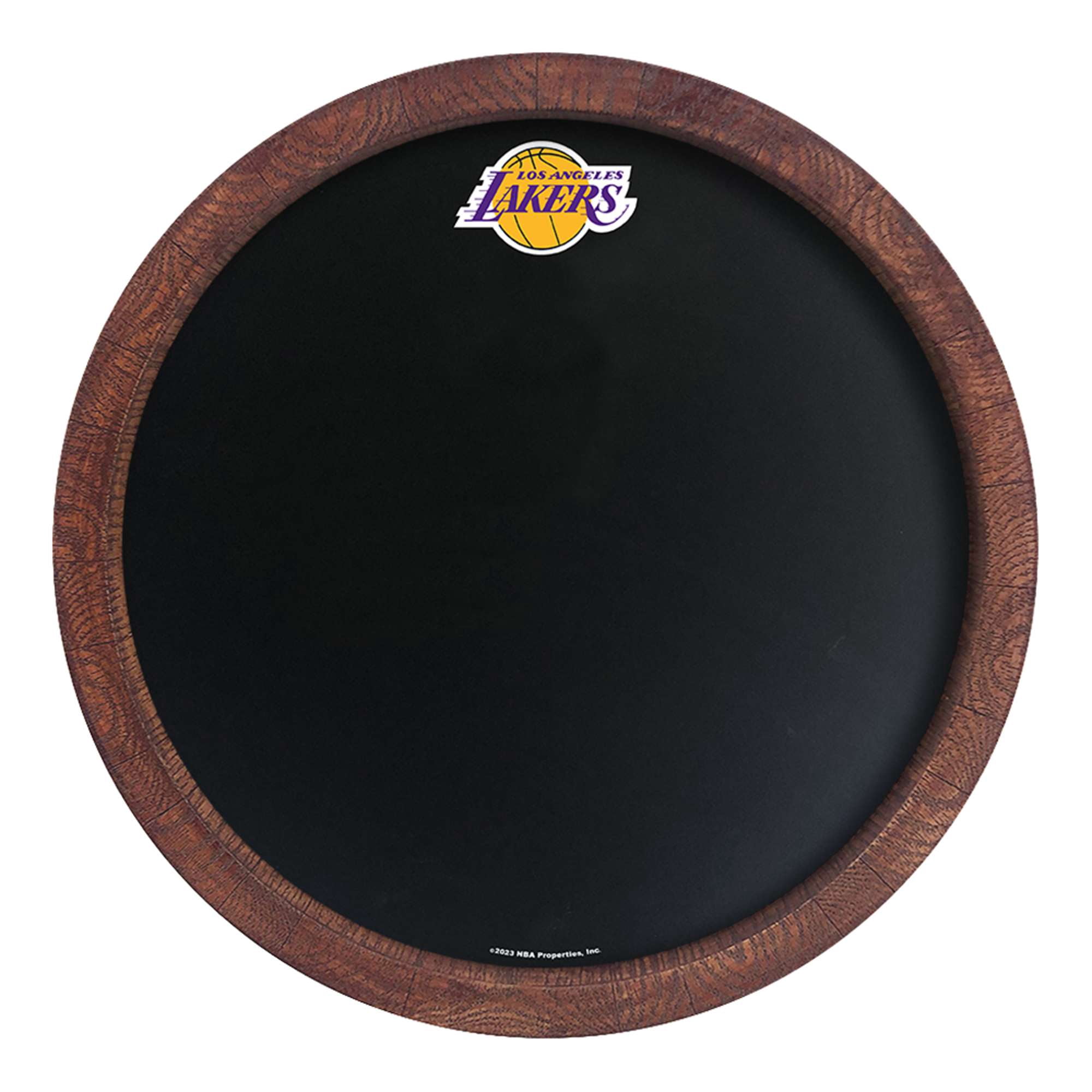 Los Angeles Lakers 20.25'' Round Chalkboard Faux Barrel Top Sign ...