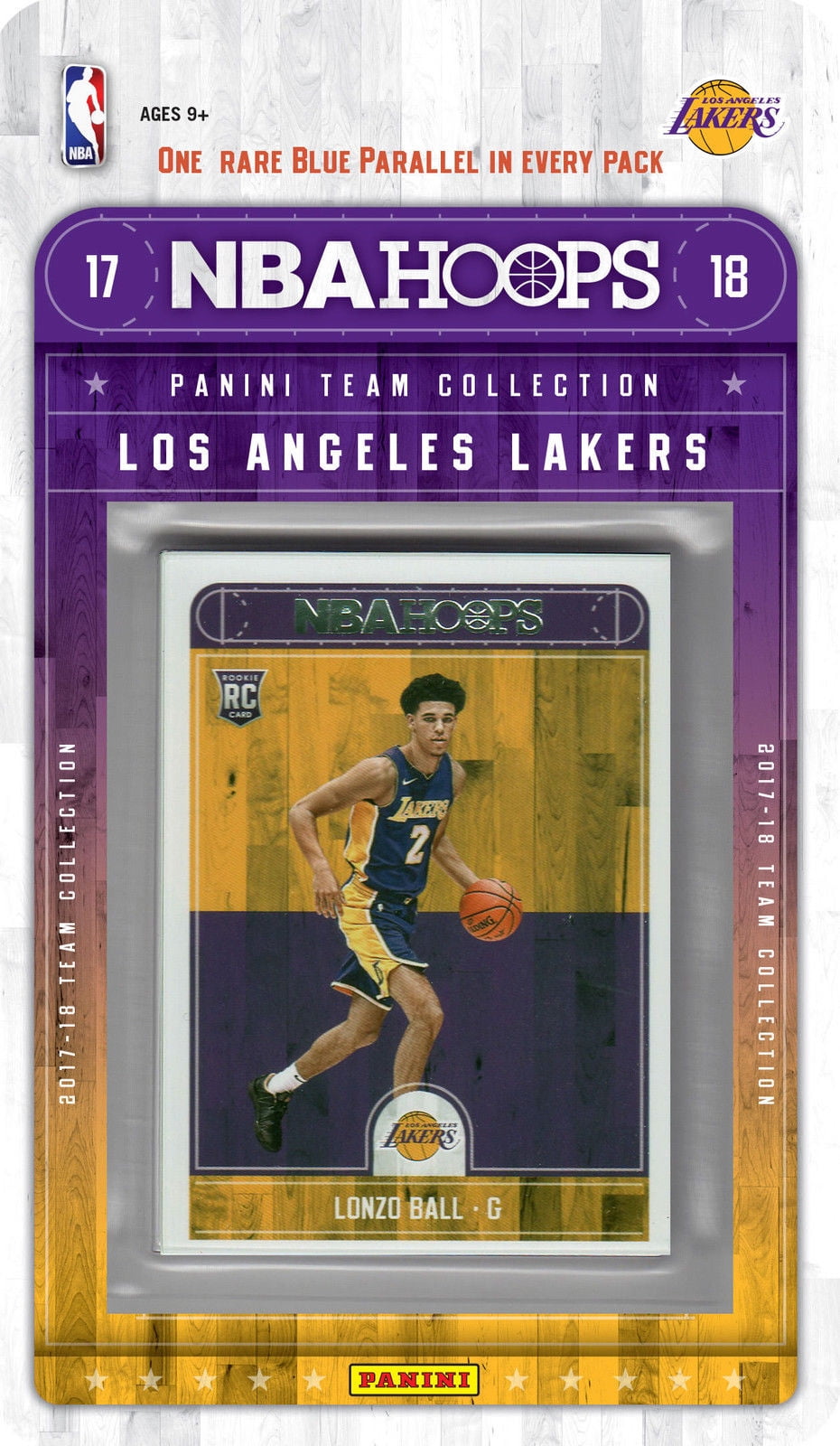 Los Angeles Lakers 2017 2018 Hoops Basketball Factory Sealed 11 Card ...