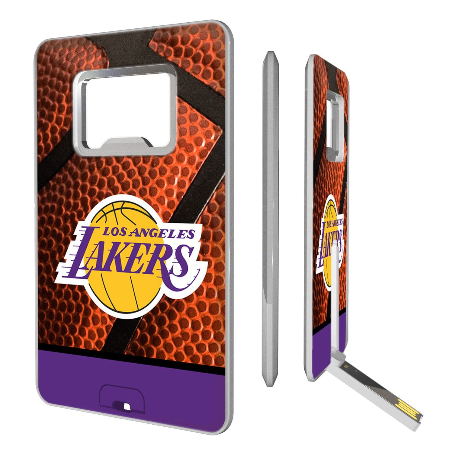 Los Angeles Lakers Basketball Credit Card USB Drive & Bottle Opener ...