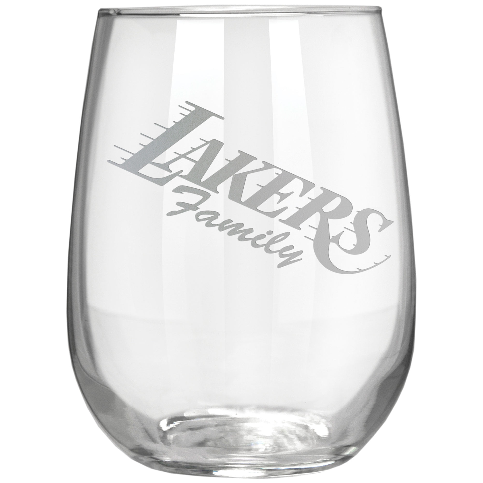Los Angeles Lakers Etched 17oz. Rally Cry Stemless Wine Glass - Walmart.com