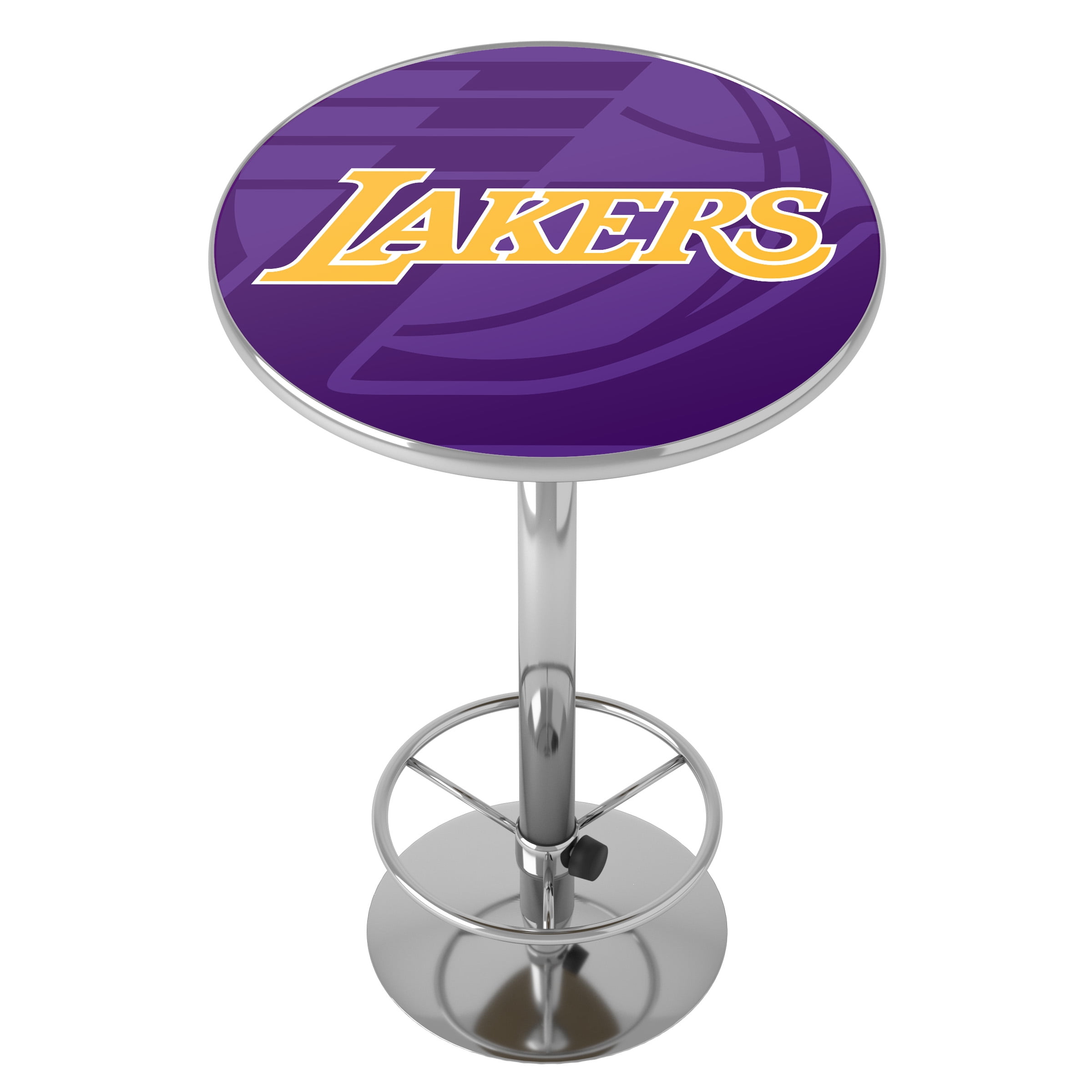 Los Angeles Lakers Fade Bar Table with Adjustable Footrest and Acrylic ...