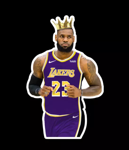 Los Angeles Lakers Lebron James Sticker Phone Decal Water Bottle ...