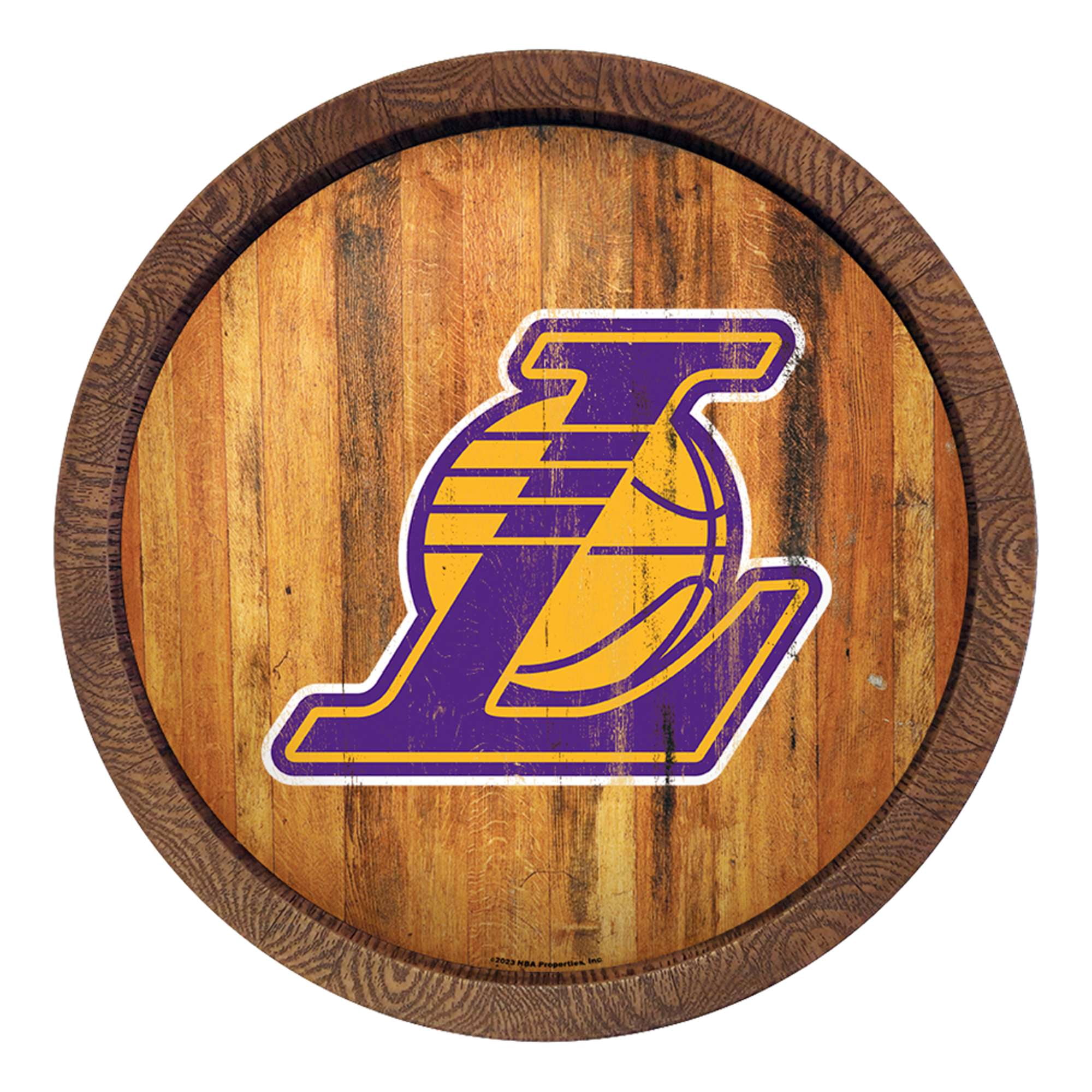 Los Angeles Lakers: Logo - "Faux" Barrel Top Sign - Walmart.com