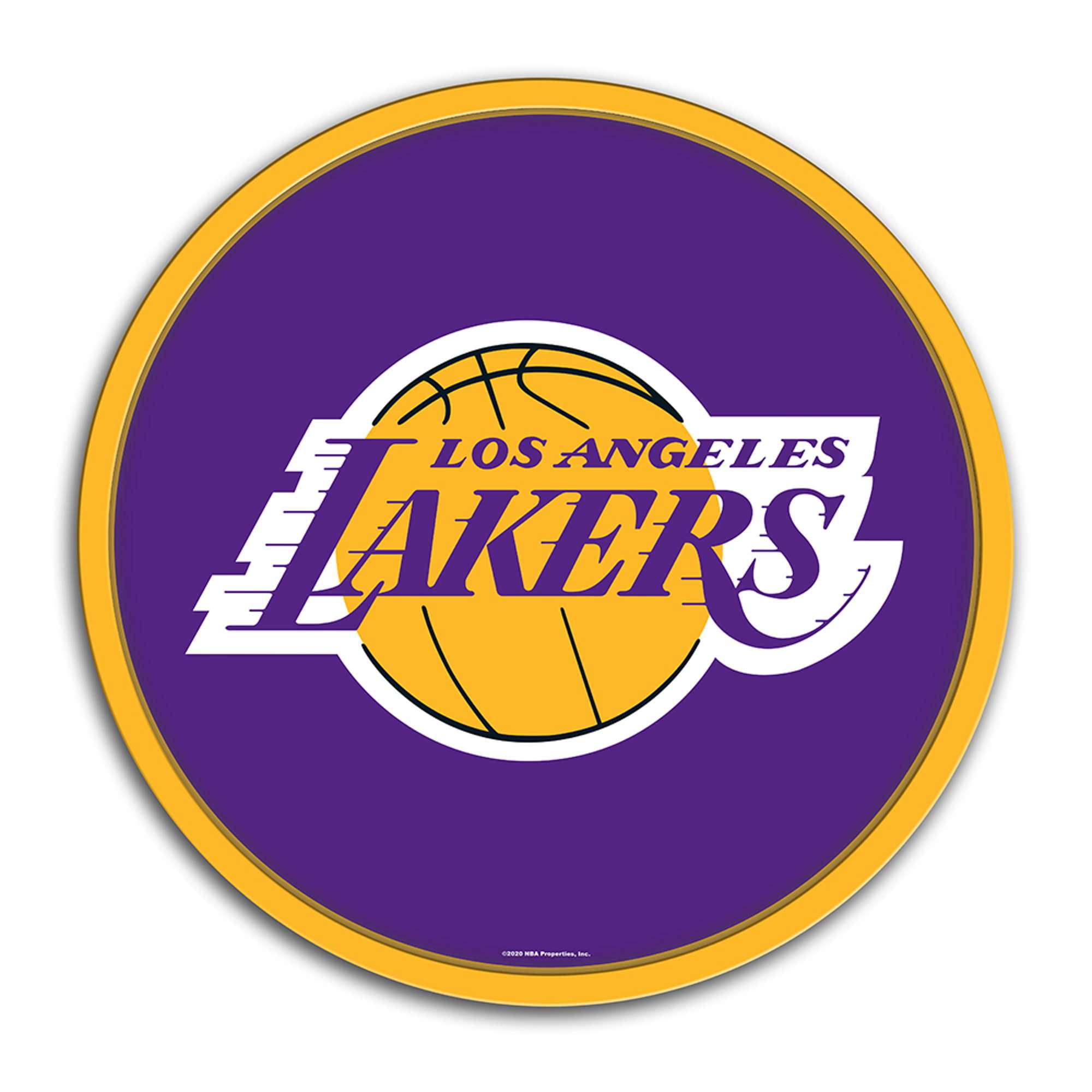Los Angeles Lakers 17.5" Modern Disc Wall Sign - Walmart.com