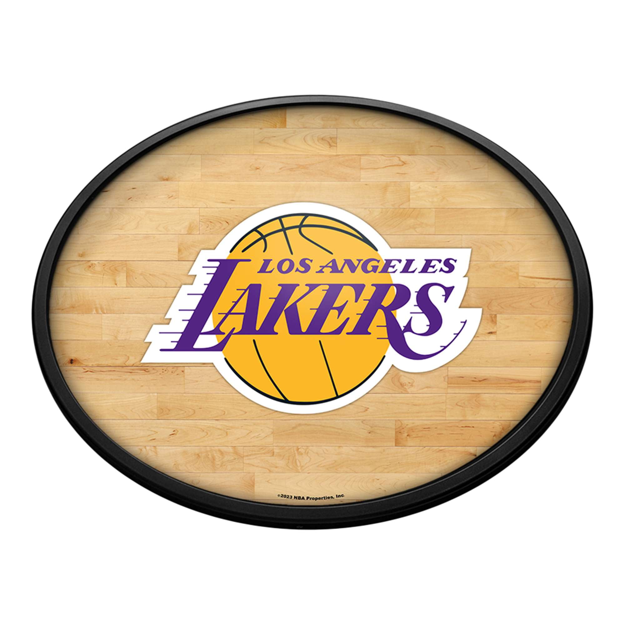 Los Angeles Lakers: Oval Slimline Lighted Wall Sign - Walmart.com