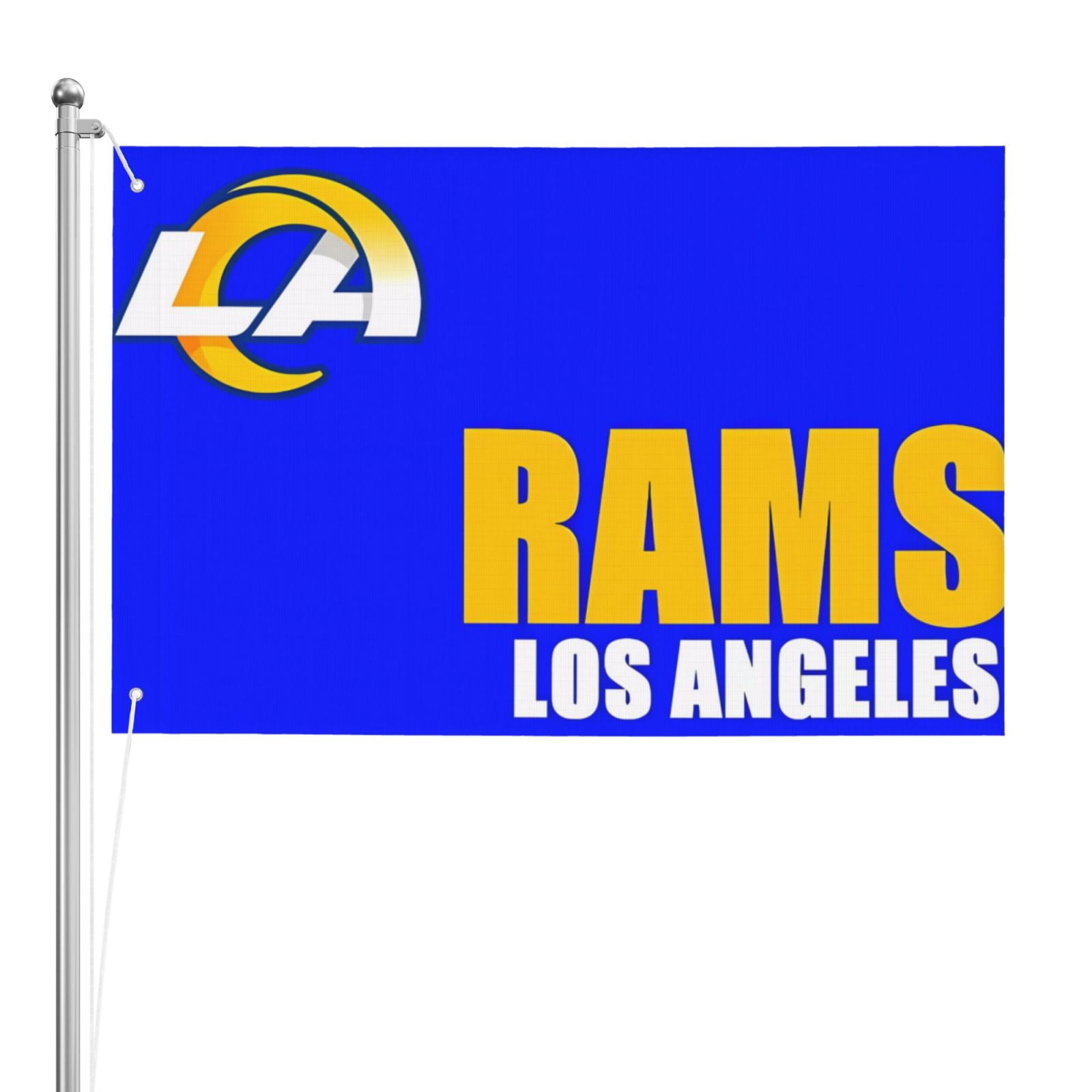 Los_Angeles_R Three Layer personalized Double Sided Flag Football Fans ...