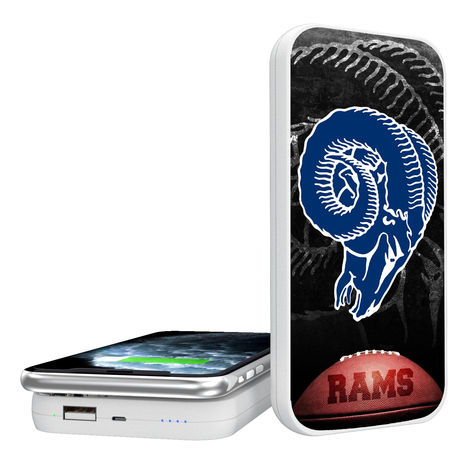 Los Angeles Rams 5000 mAh Legendary Design Wireless Power Bank ...