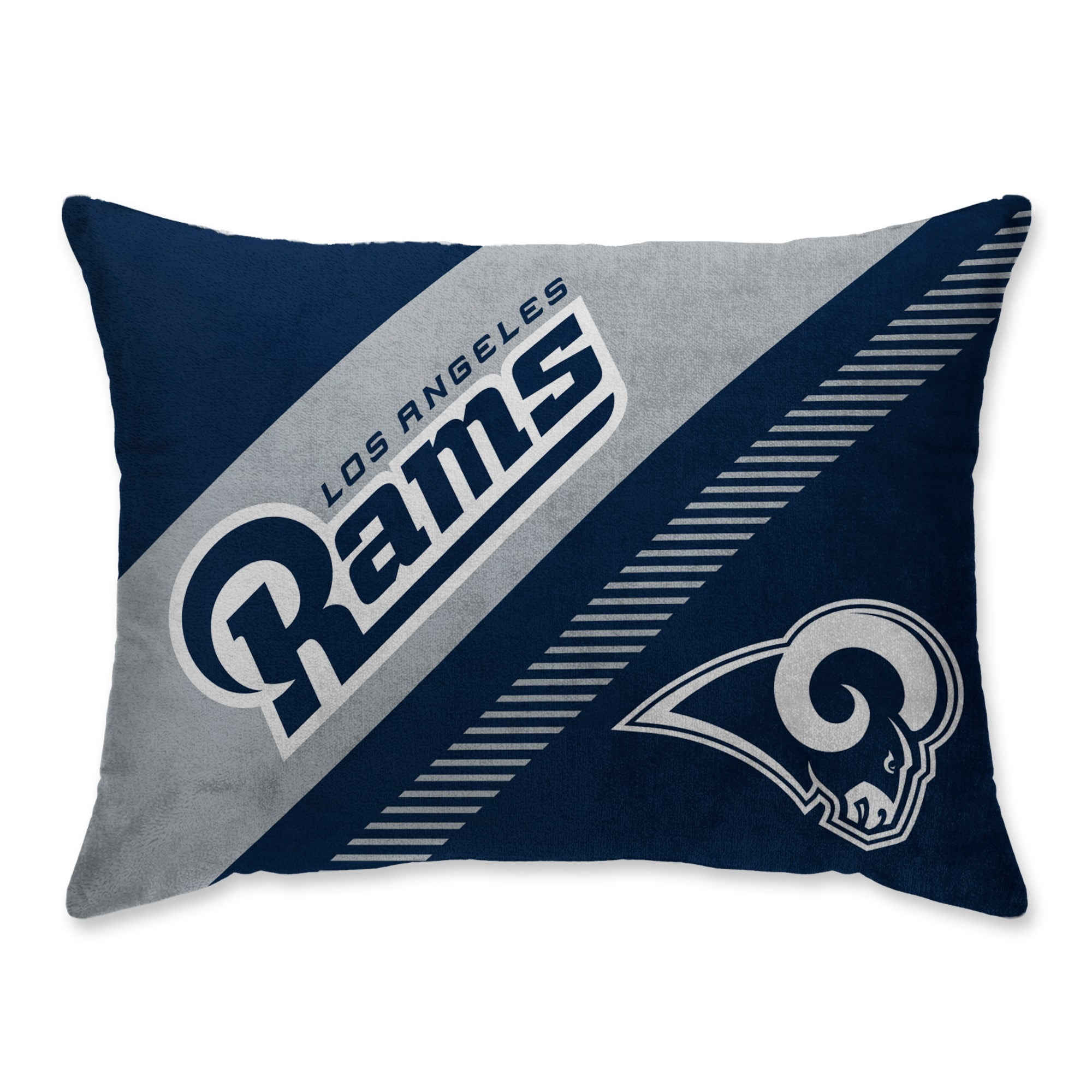 Los Angeles Rams Super Plush Mink Diagonal Bed Pillow - Blue - Walmart.com