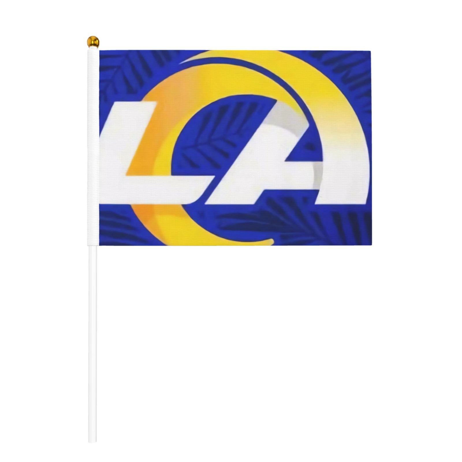 Rams football team Team support double_sided hand_waved flag 5.5x8.2in ...