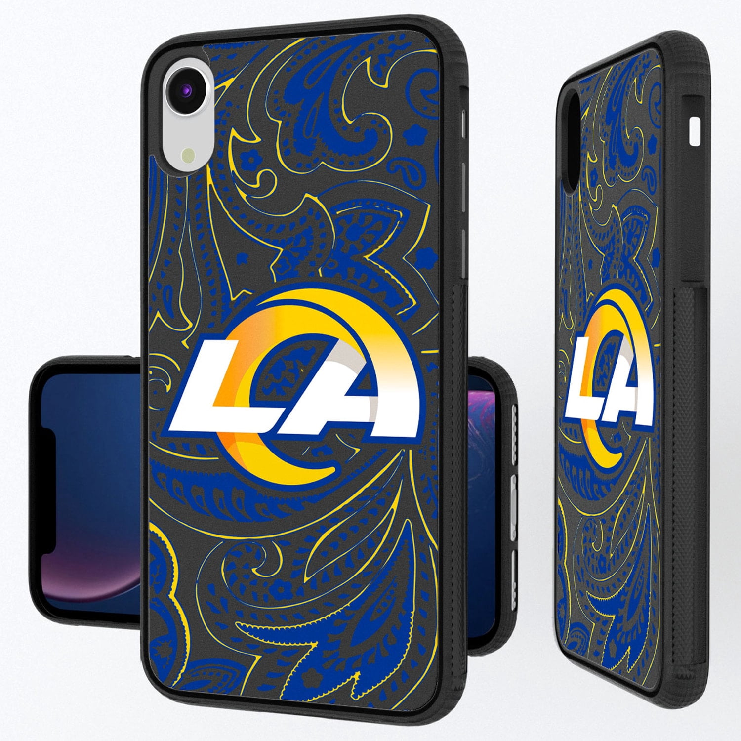 Los Angeles Rams iPhone Paisley Design Bump Case - Walmart.com
