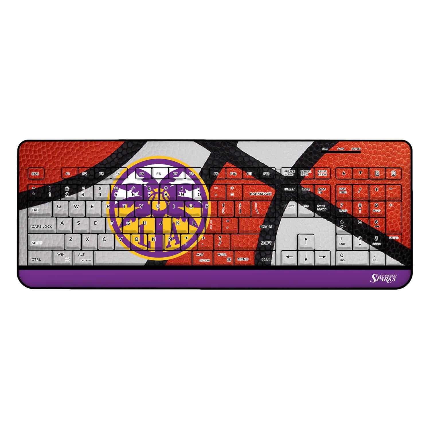 Los Angeles Sparks Basketball Wireless Keyboard - Walmart.com