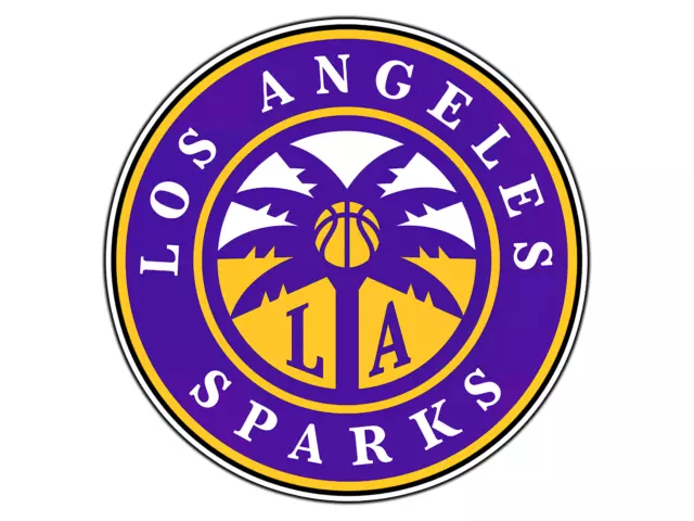 Los Angeles Sparks Emblem Logo Wbasketball Waterproof Sticker Phone ...