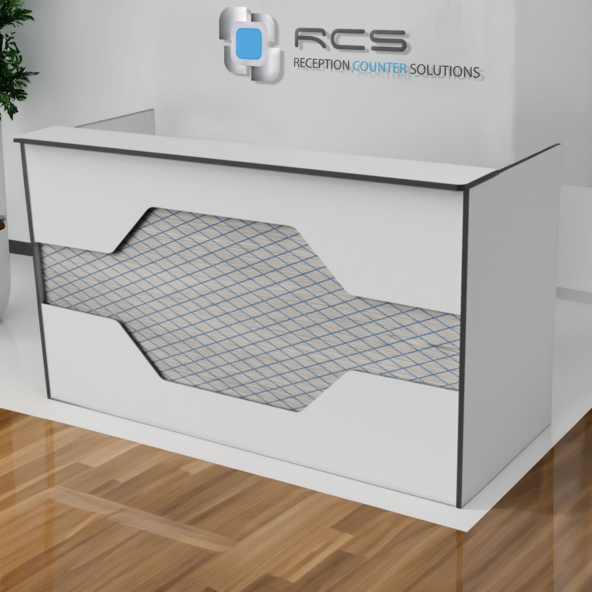 Los Angeles Tech Modern Reception Desk, Front Desk - Walmart.com