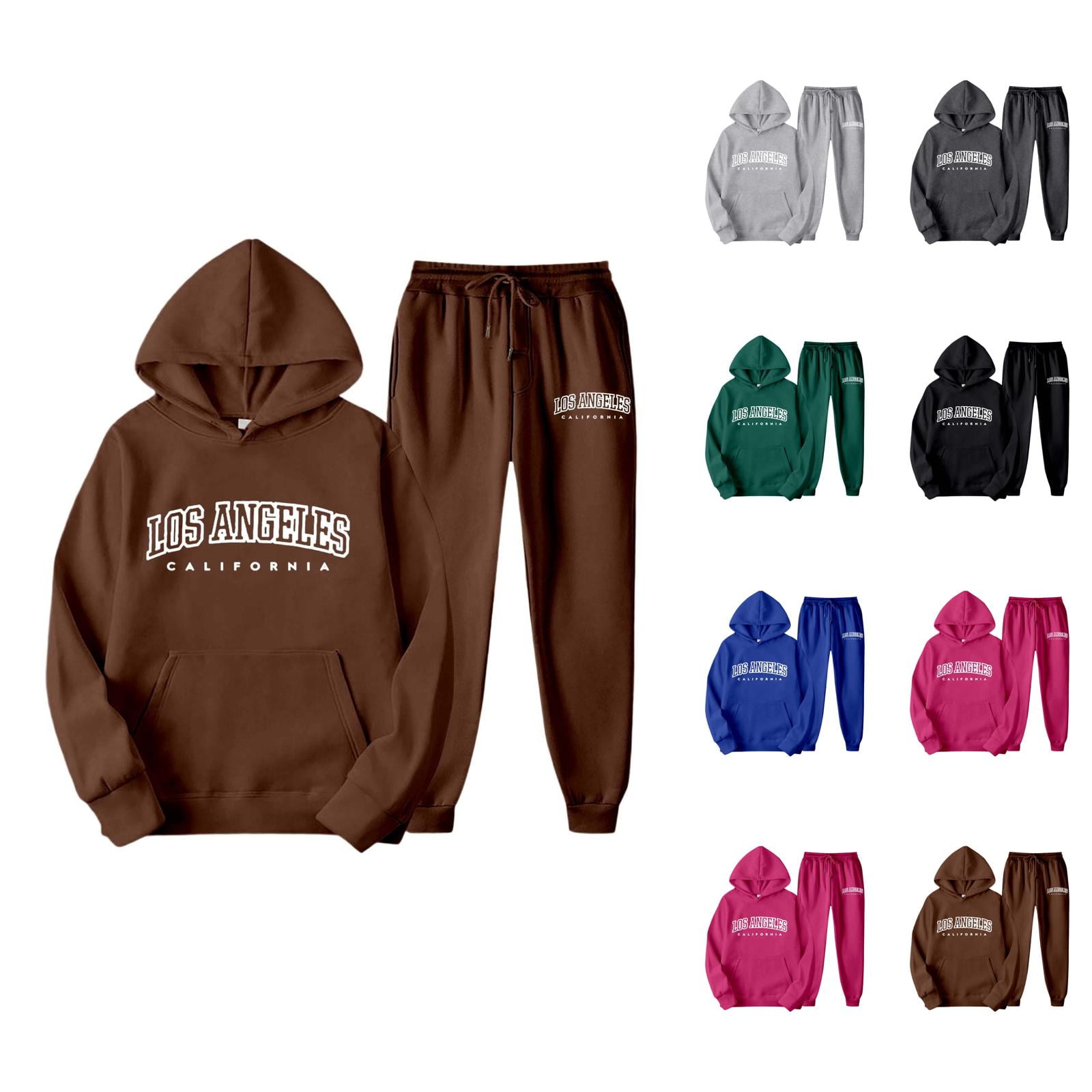 Los Angeles Track Suits for Women Set Travel Hoodie and Jogger ...
