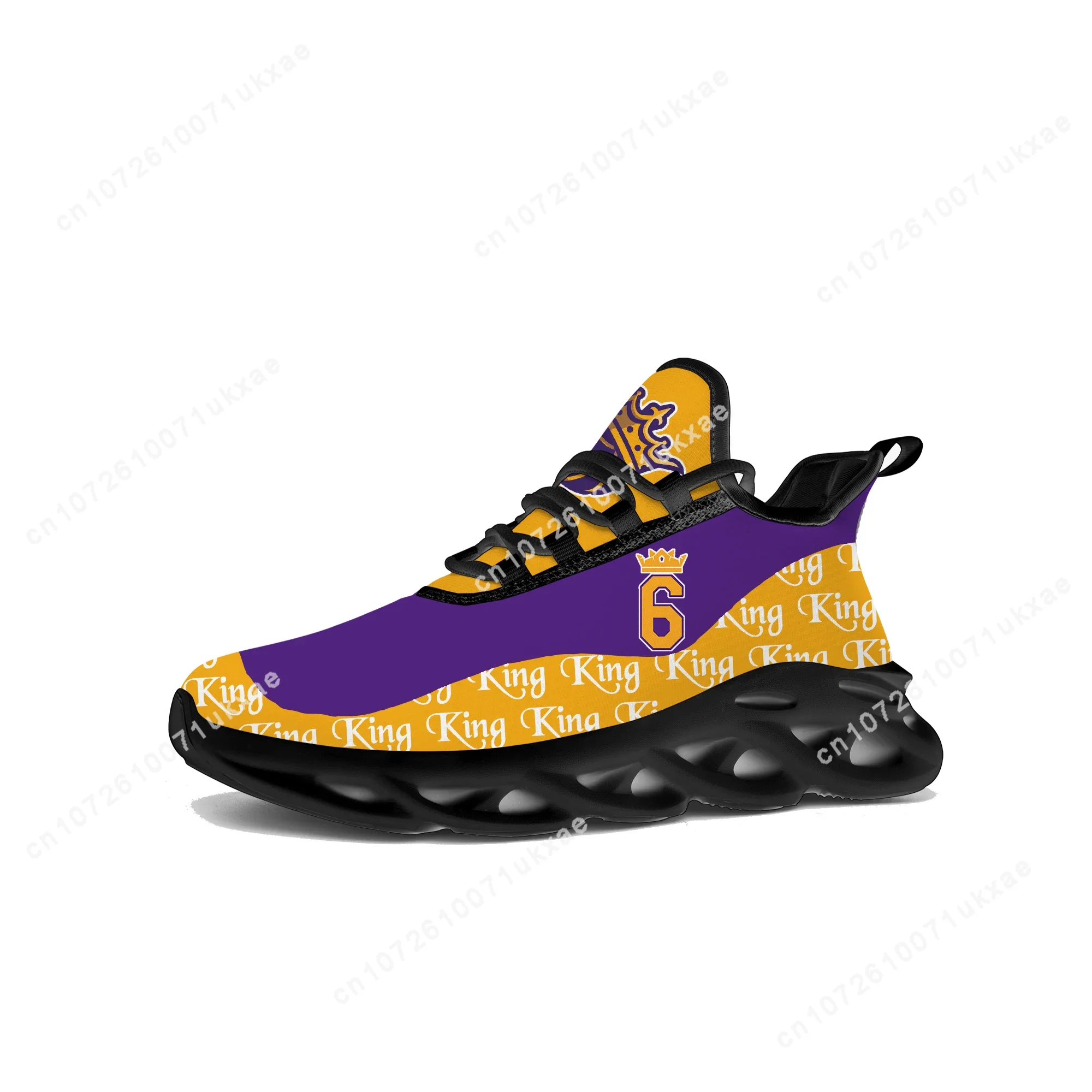 Los Basketball King Number 23 6 Flats Sneakers Mens Womens Sports gold ...