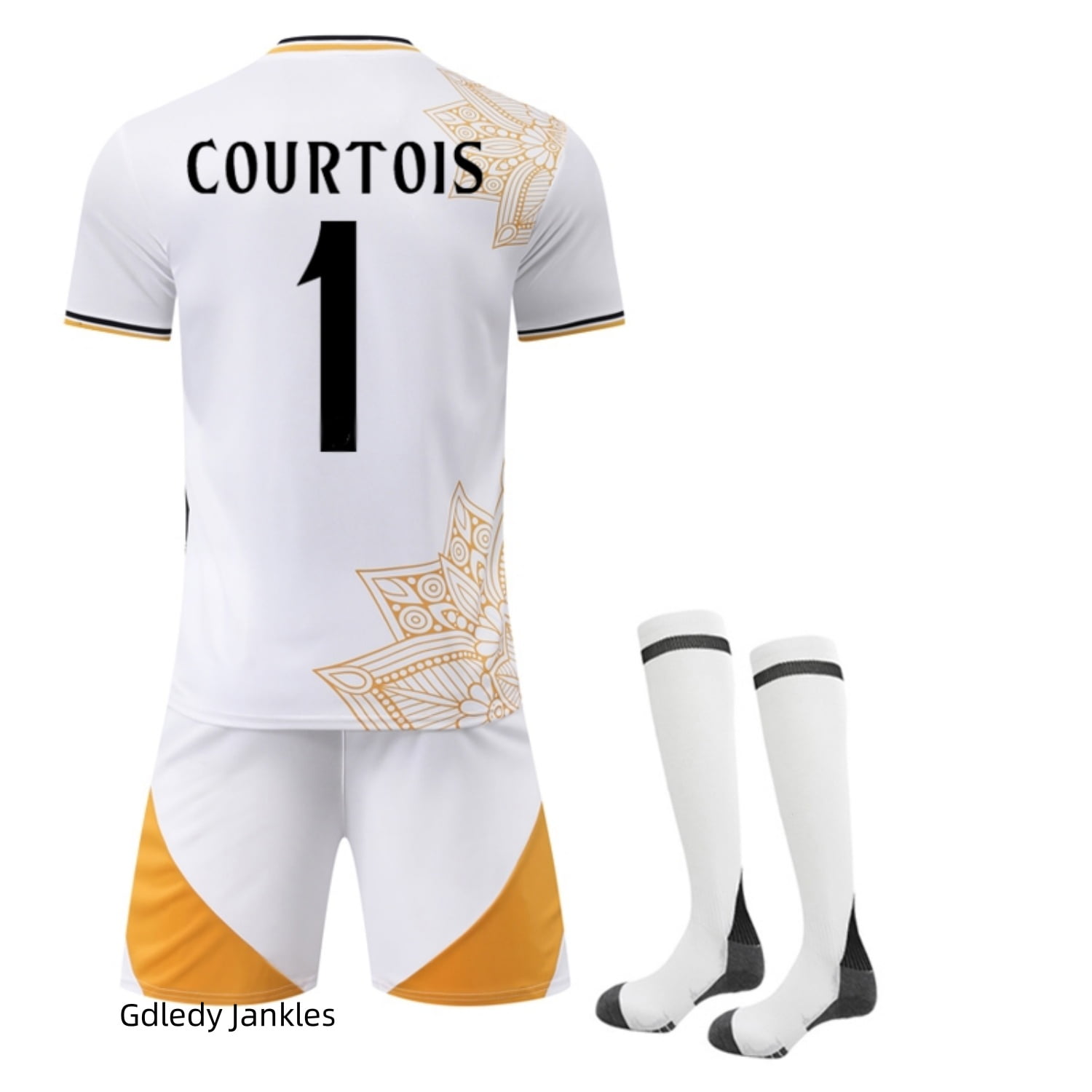 Los Blancos 25/26 Authentic Soccer Kit #1 Courtois Snake Pattern ...