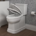 Los Flexi 19 Inch High Toilet, Retro Design Extra Tall One-Piece Toilet ...