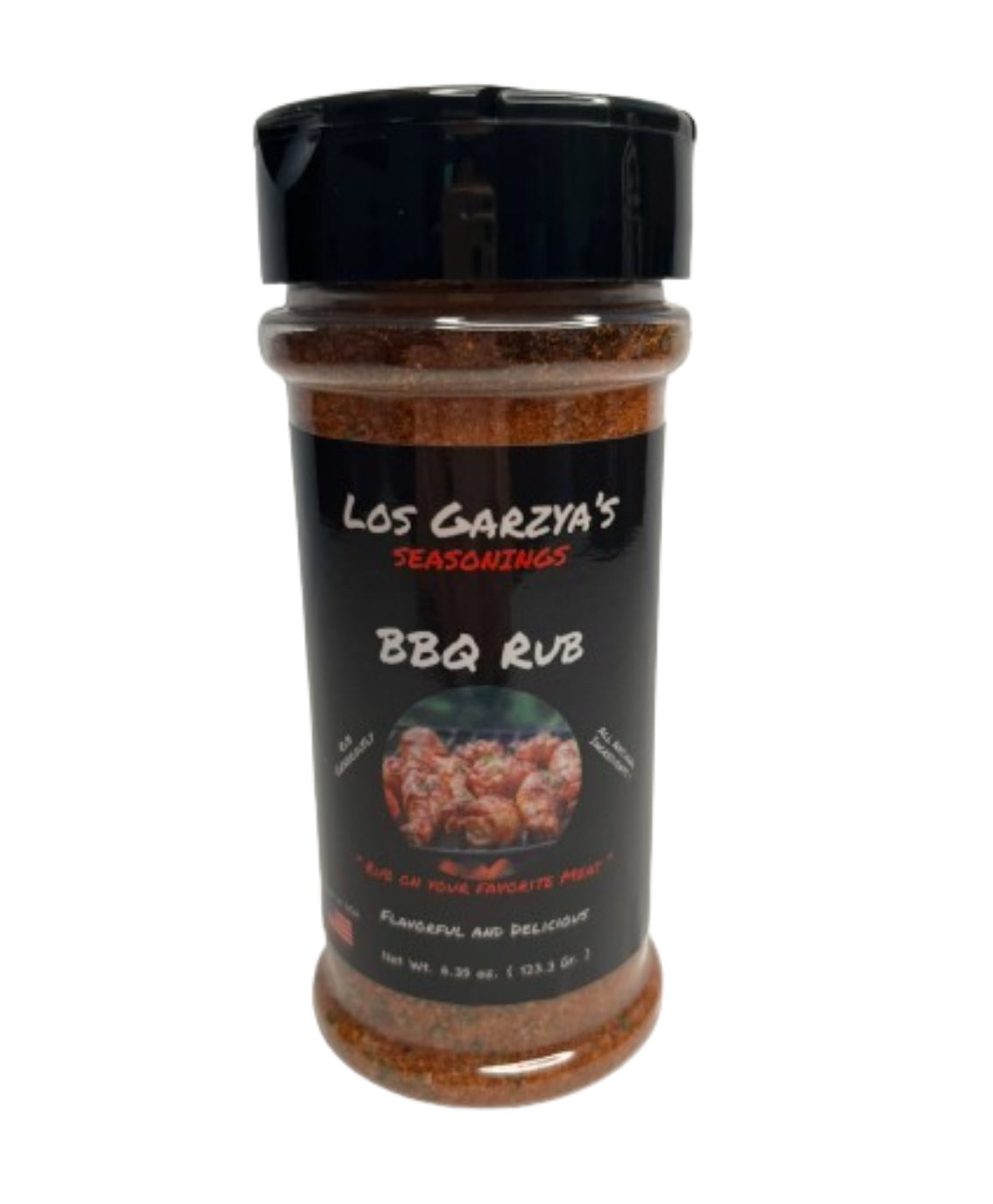 Los Garzya's BBQ Rub Seasoning and Tenderizer 8 oz. Bottle, Bbq Dry Rub ...