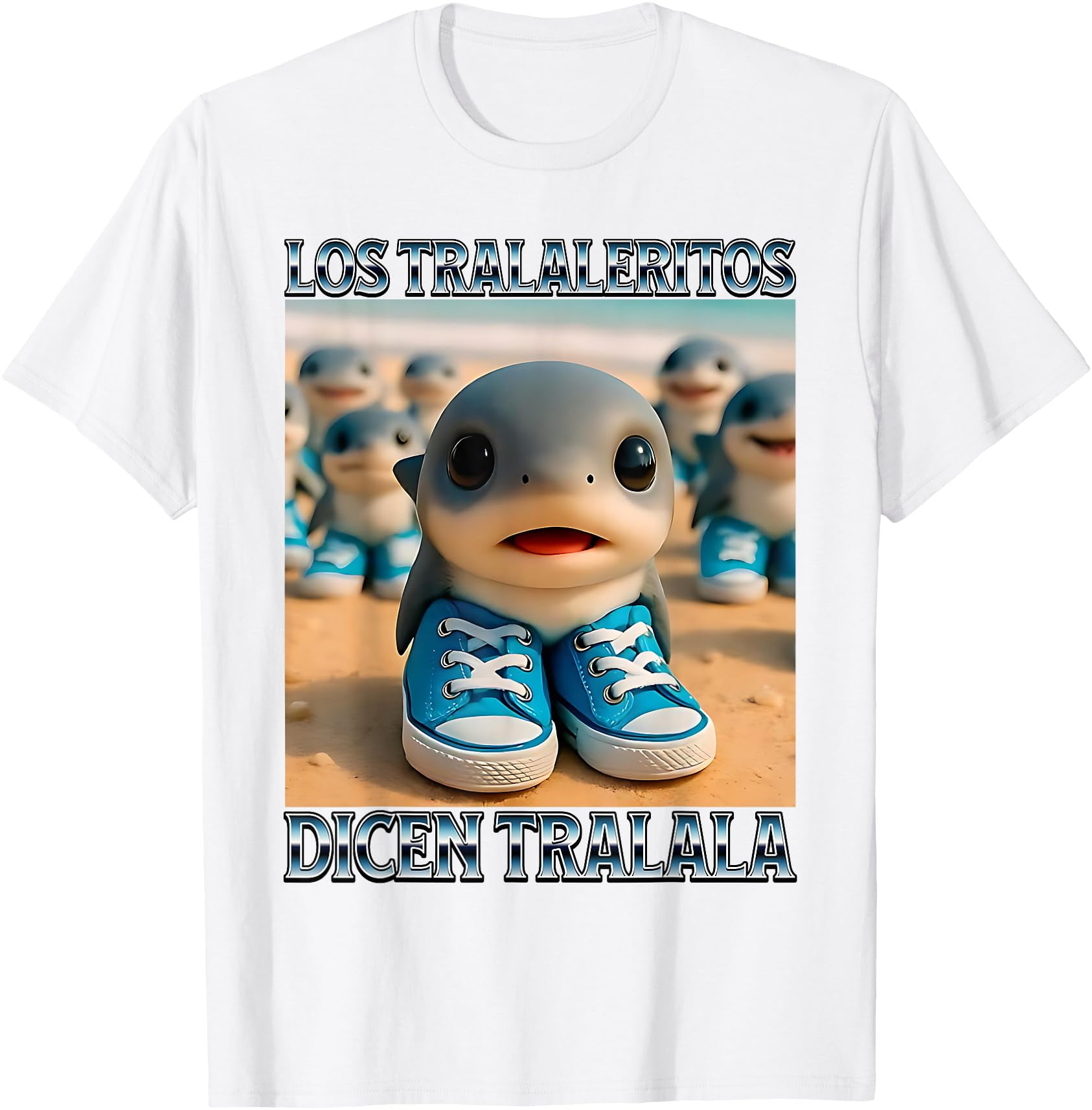 Los Tralaleritos Dicen Tralala - Italian Brainrot Meme T-Shirt,White ...