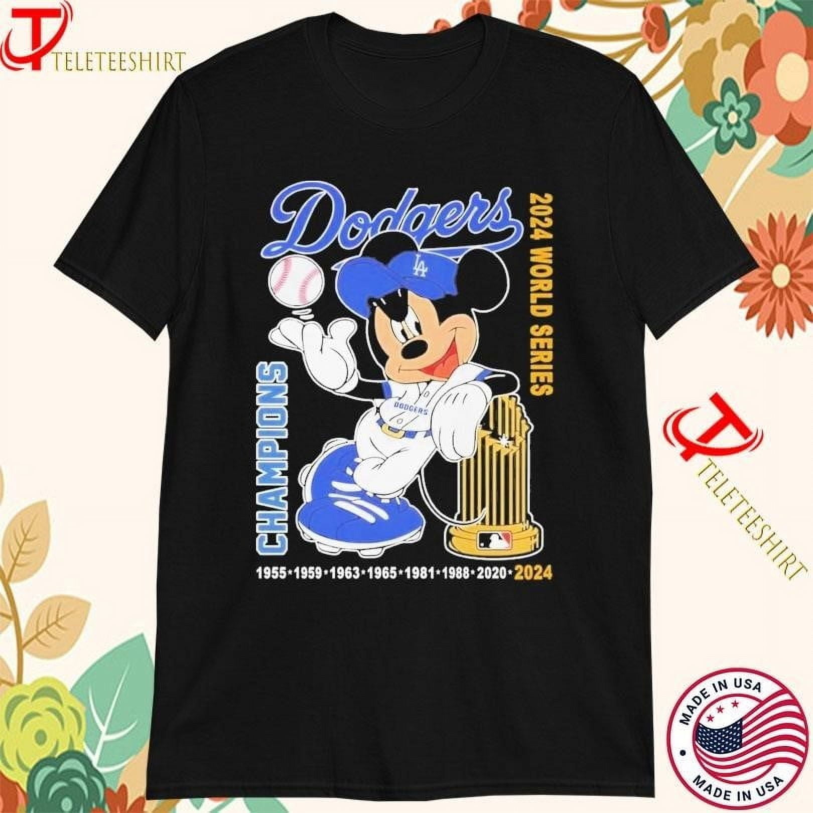 Los-angeles-dodgers-mickey-mouse-world-series-champions-mlb-2024-t ...
