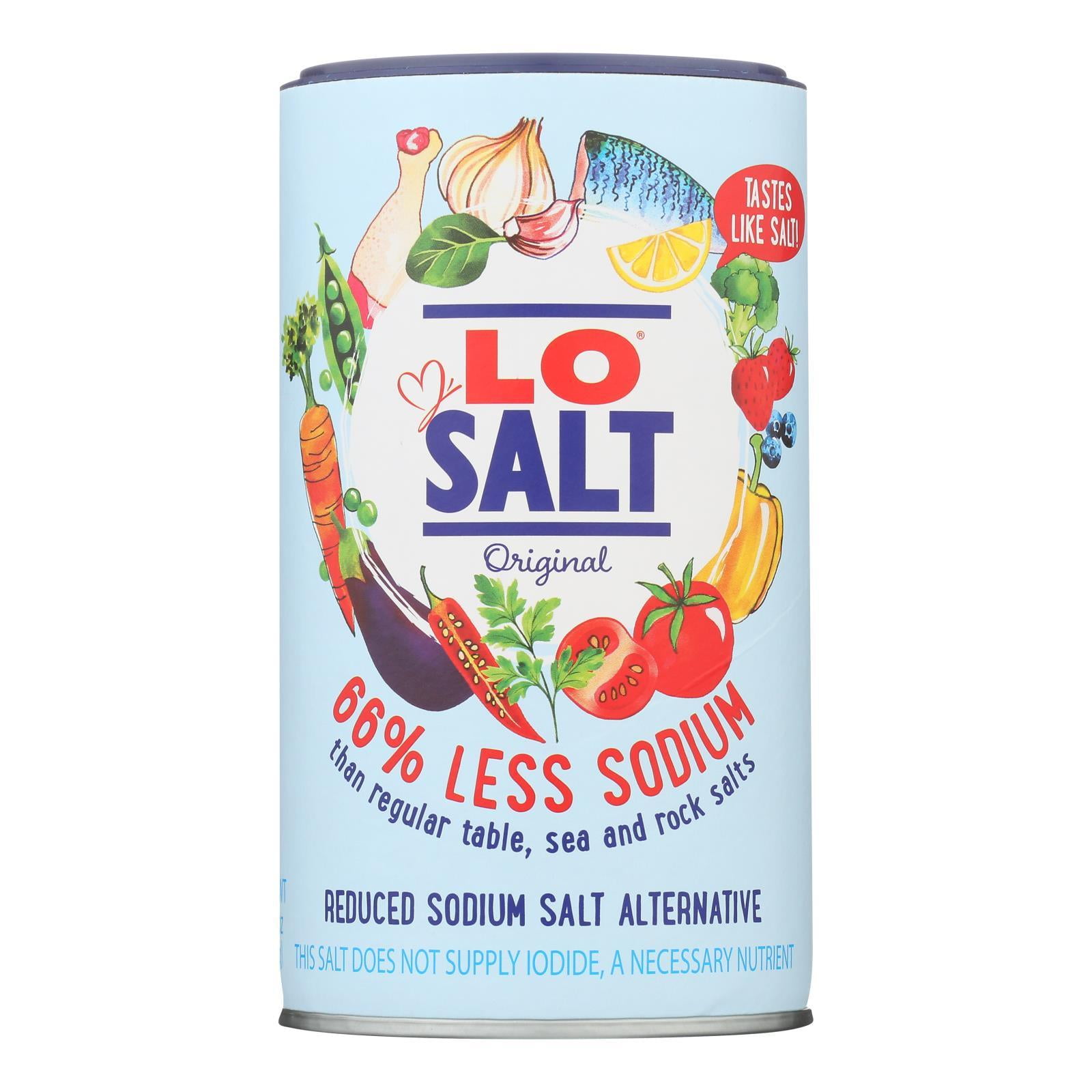 Losalt Reduced Sodium Salt - Case of 6 - 12.35 oz. - Walmart.com