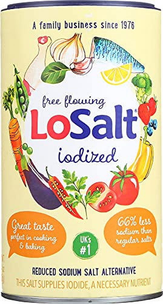 Losalt Salt Iodized, 12.35 oz - Walmart.com