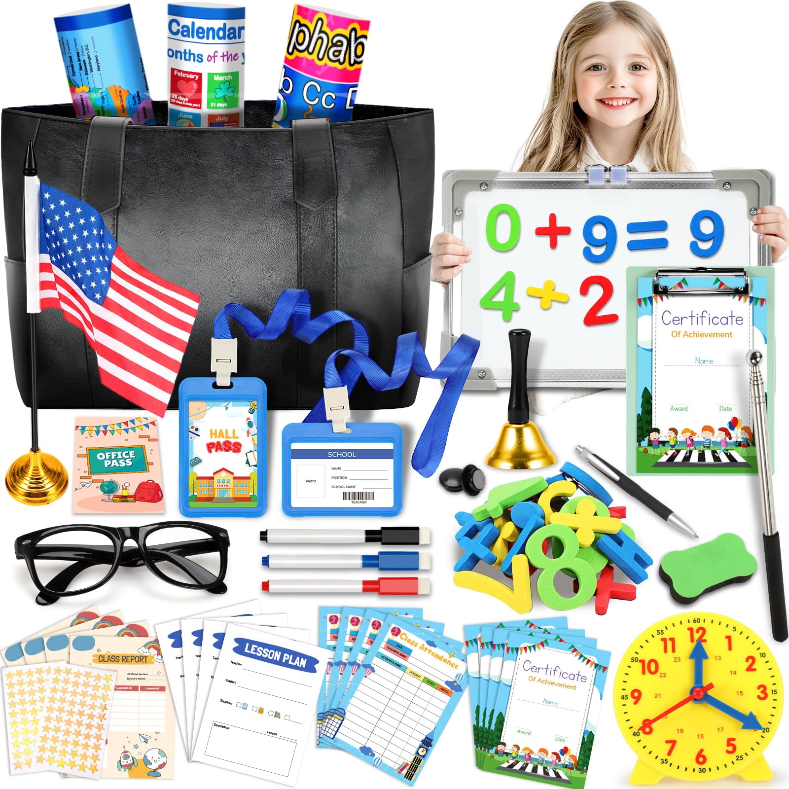 Loscola Pretend Play School IFF17 Set for Kids Kids Teacher Play Sets ...
