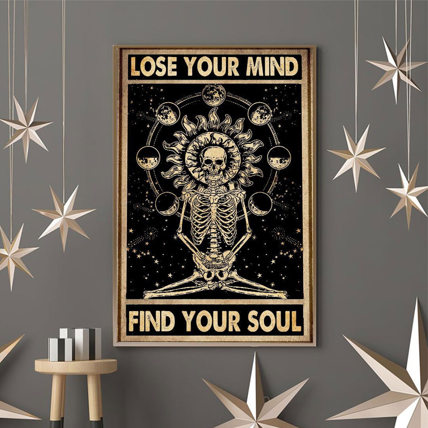 Lose Your Mind Find Your Soul Poster And Poster Bone Poster Wall Art ...
