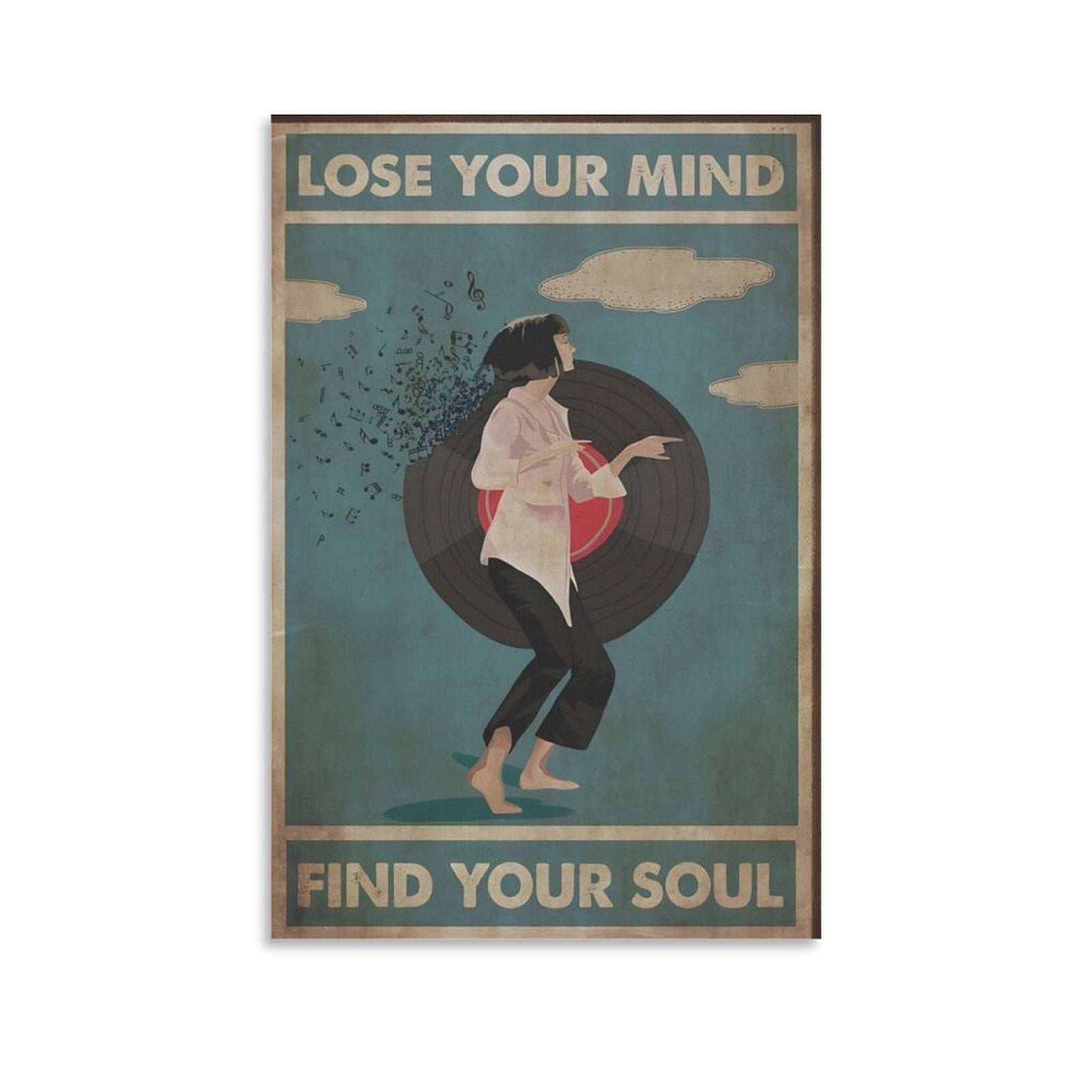 Lose Your Mind Poster Find Your Soul Canvas Woman Wall Art Extra Large ...