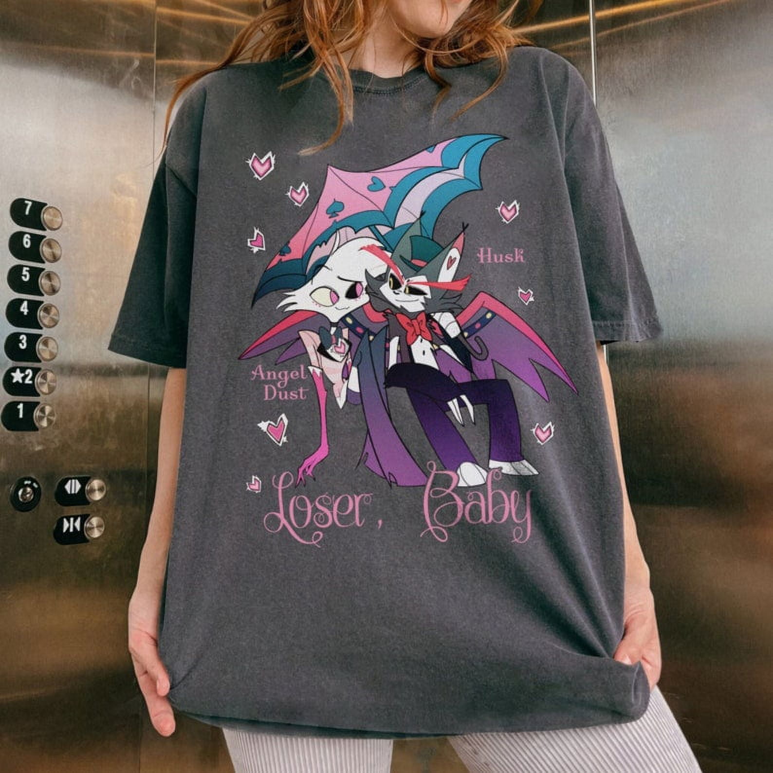 Loser Baby Shirt, Angel Dust & Husk Shirt, Angel Dust Hazbin Hotel ...