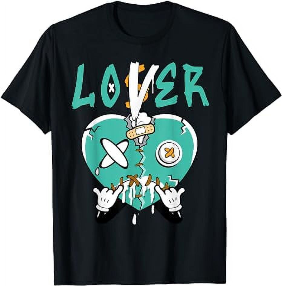 Loser Lover Drip Heart Dunk Low Turquoise Matching T-Shirt - Walmart.com
