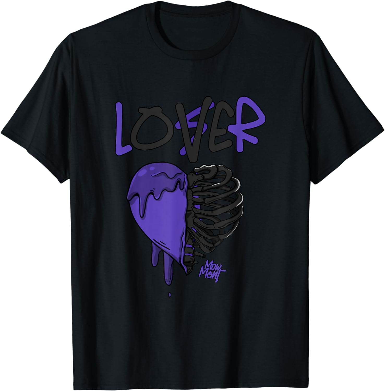 Loser Lover Dripping Black Field Purple 12s Matching T-Shirt - Walmart.com