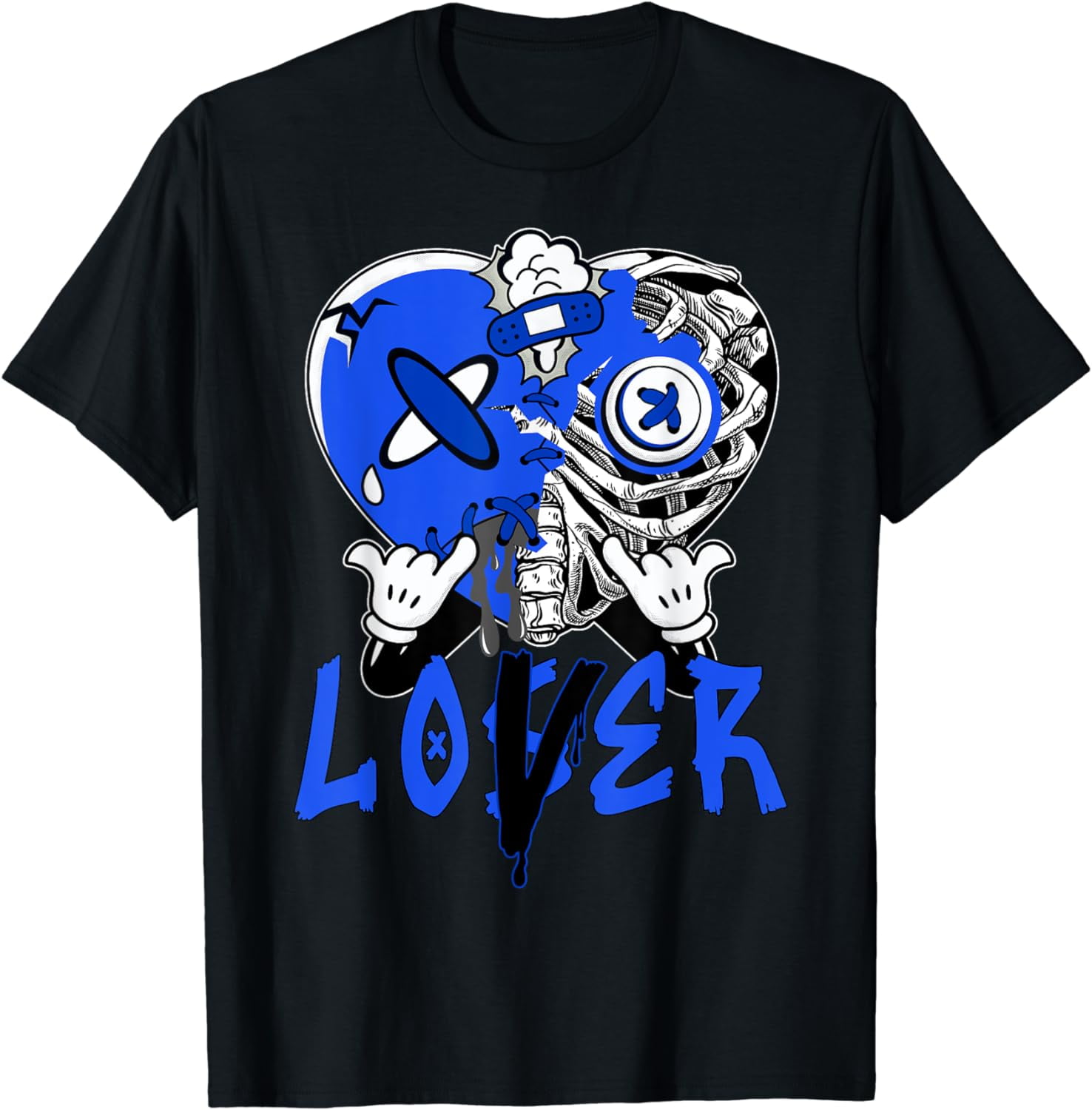 Loser Lover Dripping Heart Blue 5s Tee For Men Women T-Shirt - Walmart.com