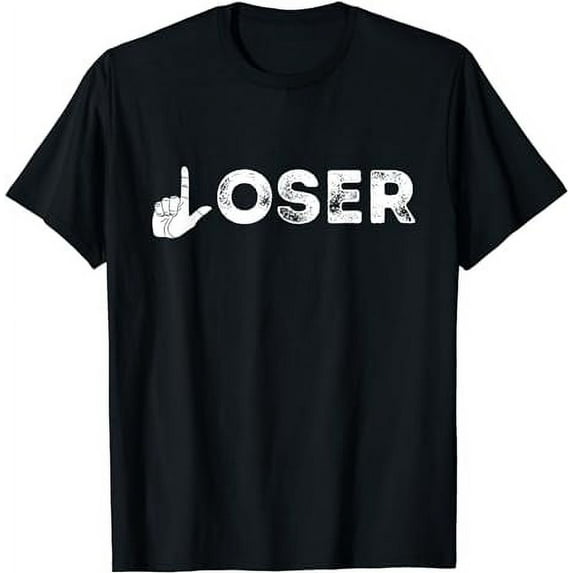 Loser T-Shirt - Loser Hand Gesture Shirt - Hand Sign T-Shirt T-Shirt ...