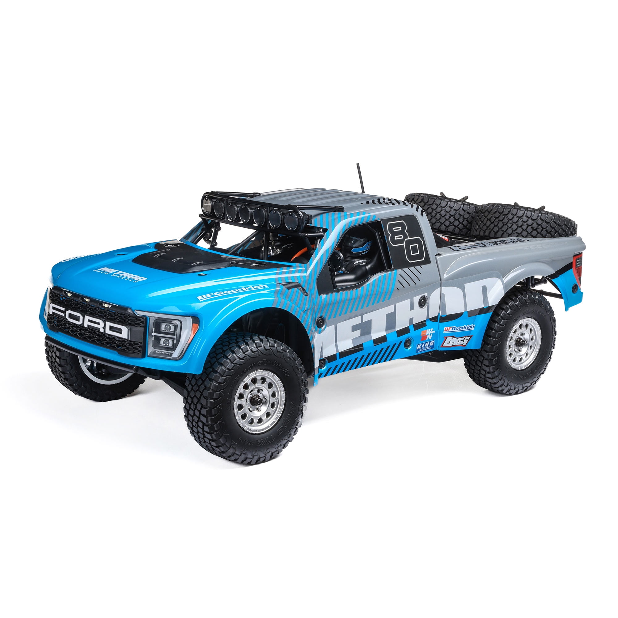 Losi Baja Rey 2.0 1/10 4 Wheel Drive BL RTR Method LOS03046 - Walmart.com