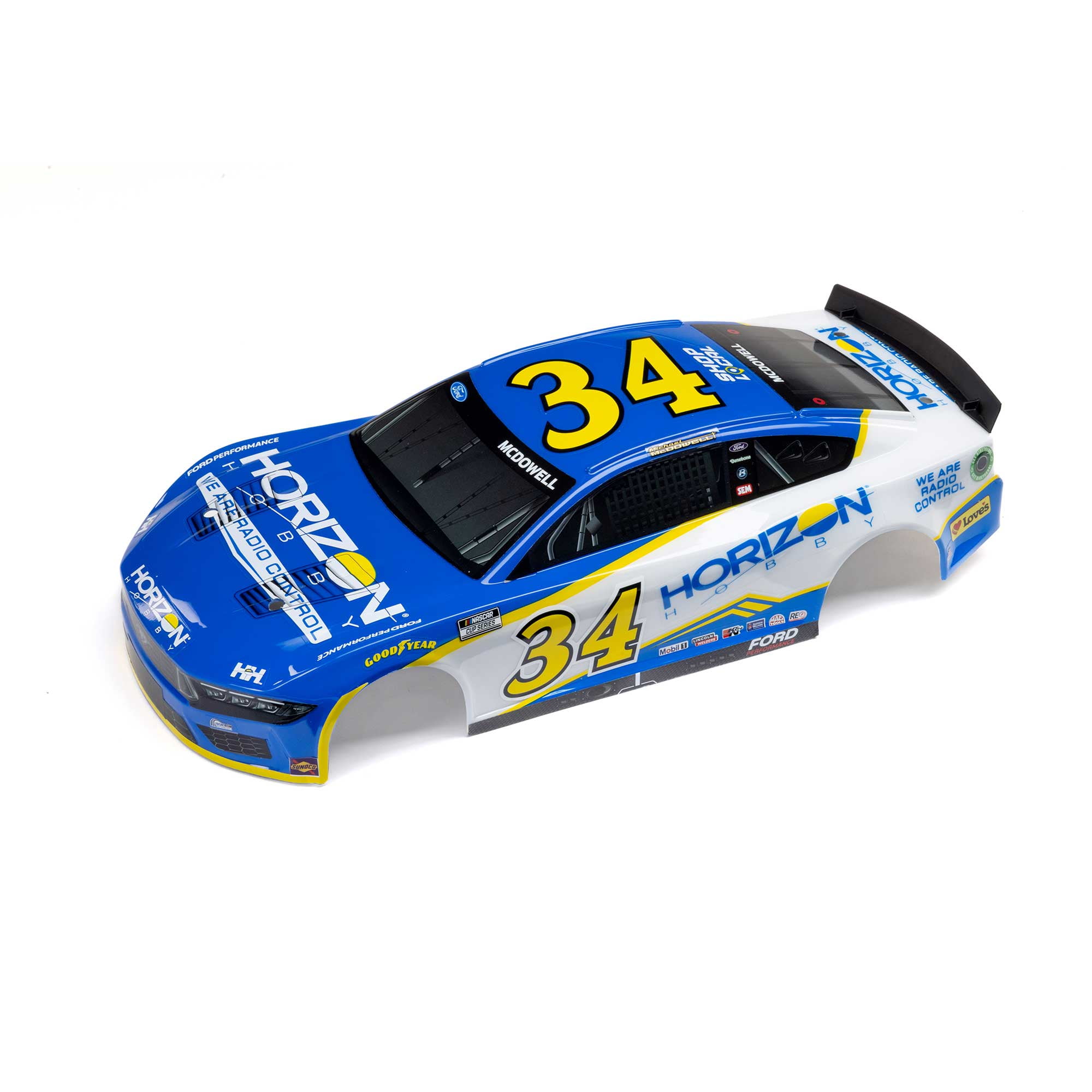 Losi McDowell #34 Horizon Hobby 2024 Body NASCAR GROM LOS-1922 ...