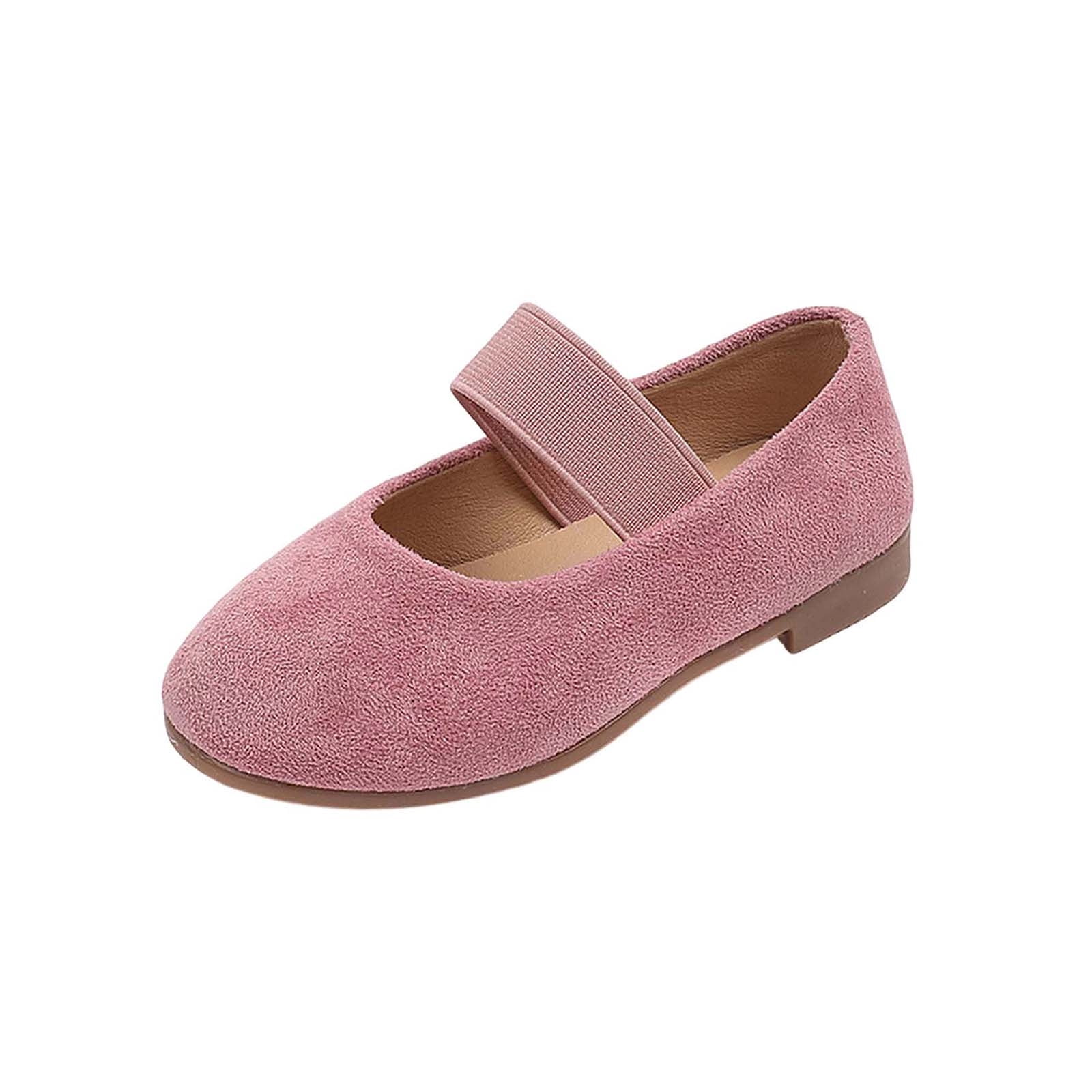 Losmtrace Girls Mary Jane Dress Shoes - Flower Girl Ballet Flats with ...