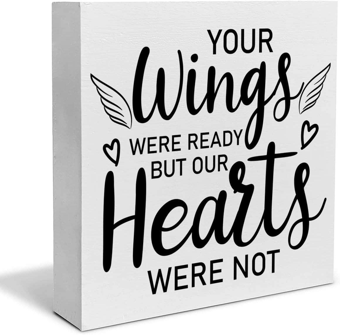 Loss of Loved One Memorial Gift Decorative Wooden Box Sign Your Wings ...