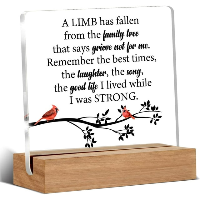 Loss of Loved One Sympathy Bereavement Gift Memorial Cardinal Sign I Am ...