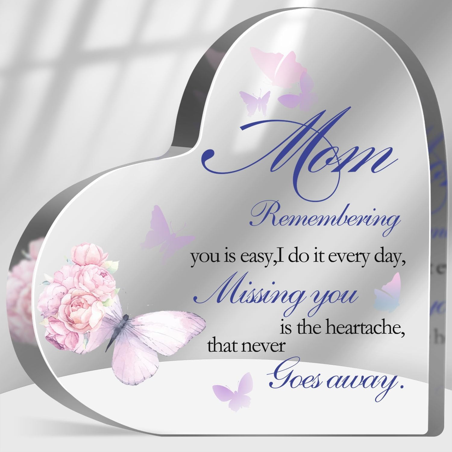 Loss of Mother Sympathy Gift, Memorial Gifts for Loss of Mom Acrylic ...