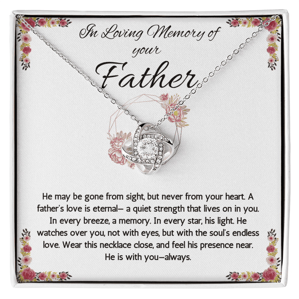 Loss of Father Gift, Dad Memorial Jewelry, Condolence, Remembrance ...