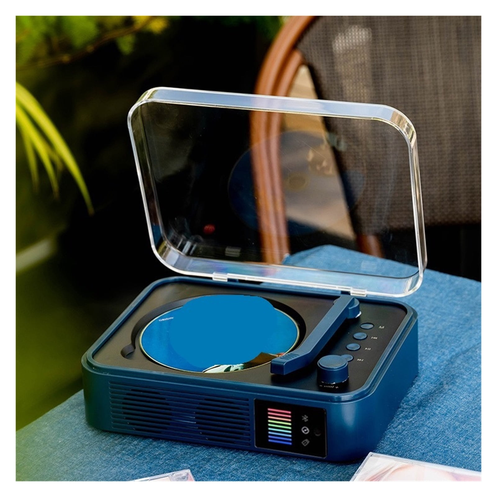 Lossless CD PlayerTwo Way BluetoothBuilt-ln SpeakerHIFI Lossless Music PlayerLED Spectrum ,Two ...