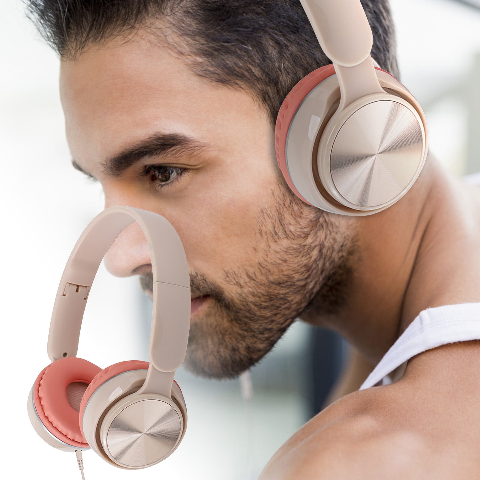 Lossless sound quality! Ergonomic Over-Ear Bluetooth Headset Microphone ...