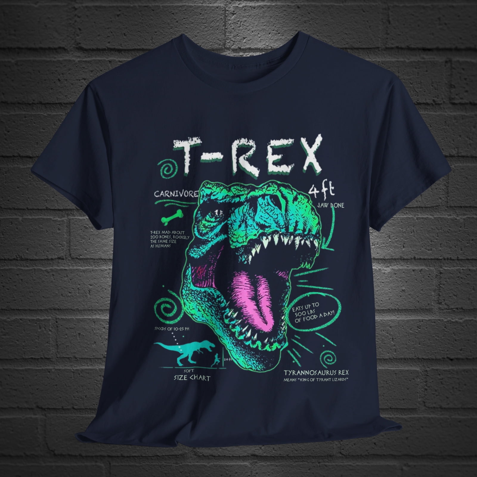 Lost Gods T-Rex Schematic Detail T-Shirt,Visit Trip Museum,Dino Lover ...