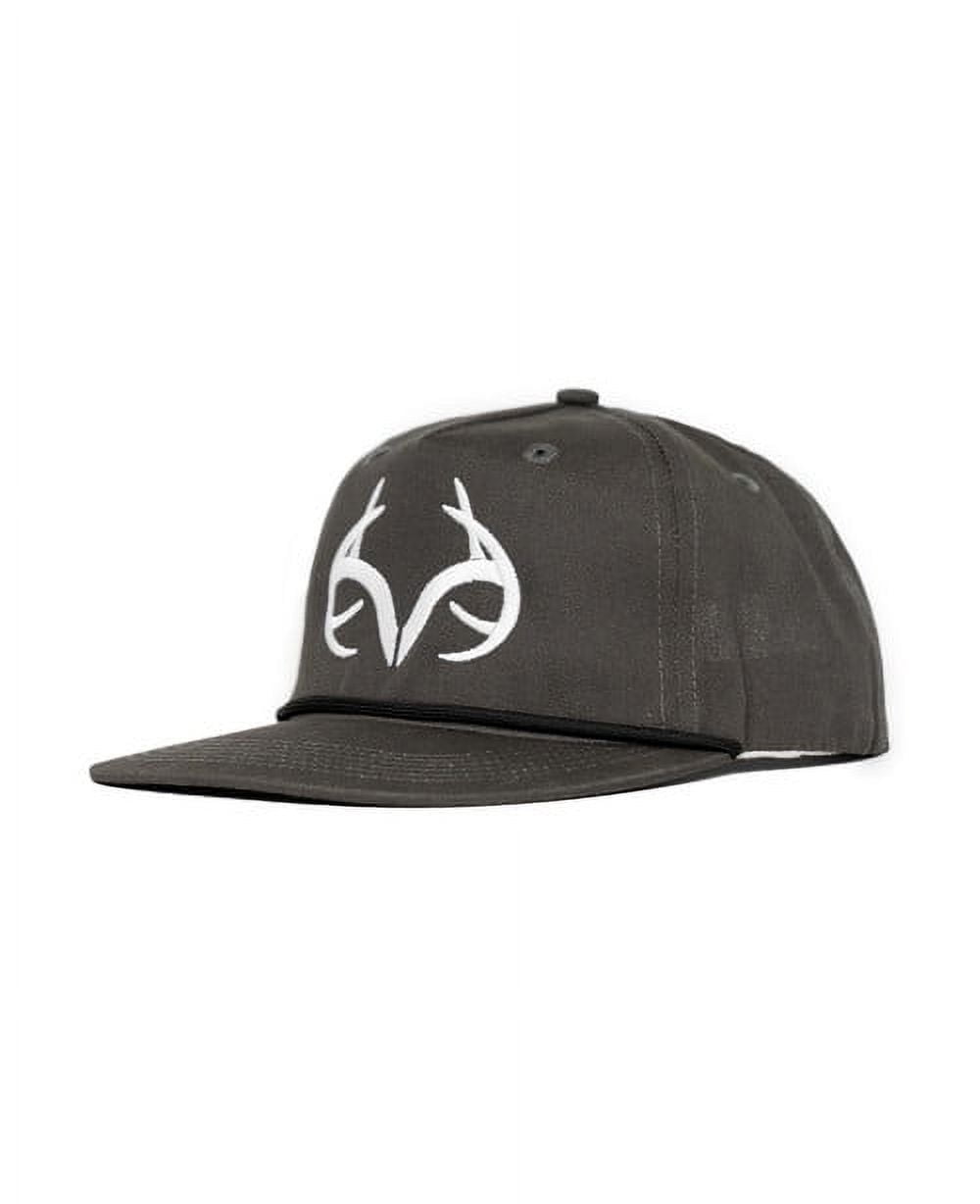 Lost Hat Co. Antler Logo Embroidered Realtree Cotton Baseball Cap ...