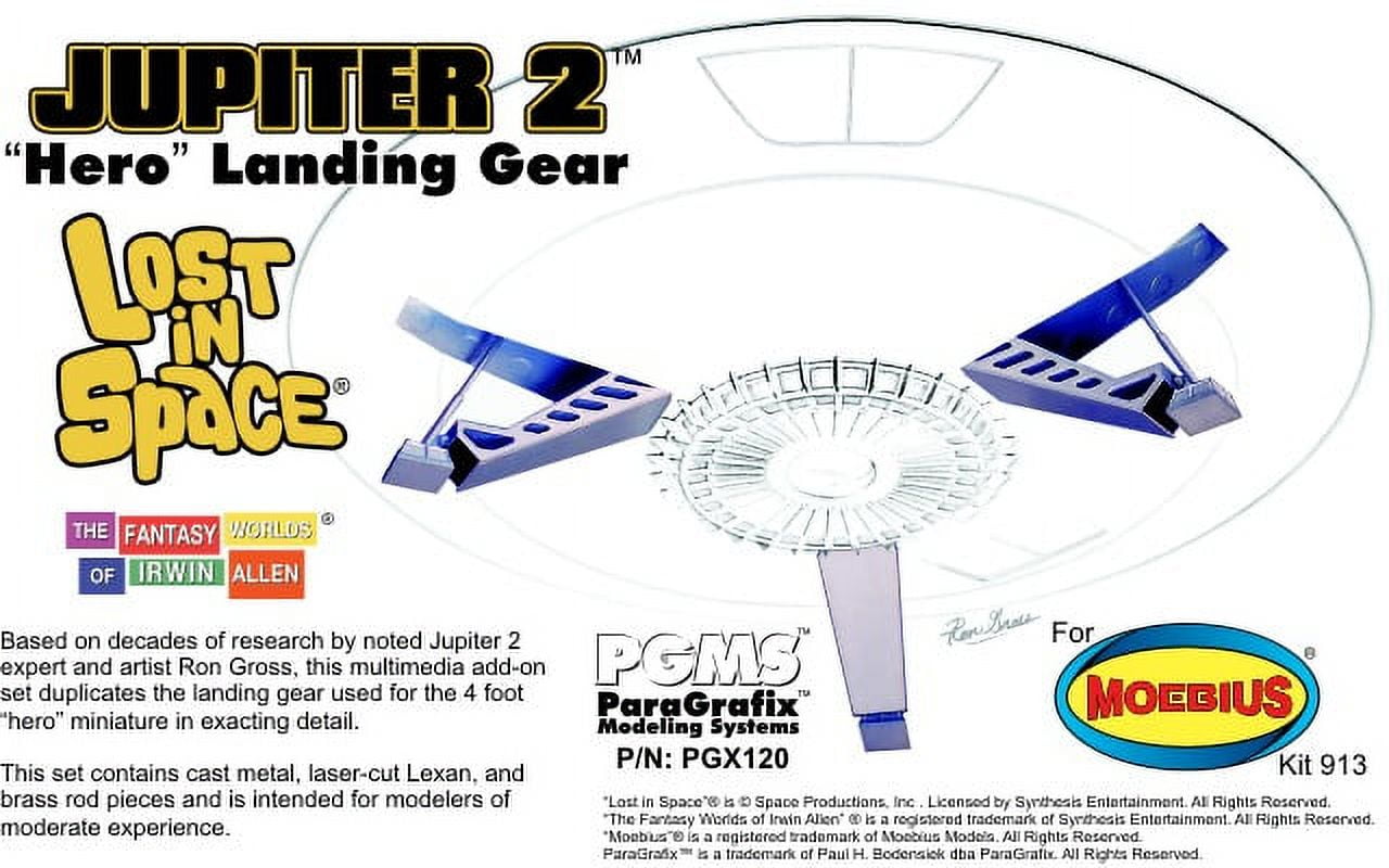 Lost In Space - Jupiter 2 Hero Landing Gear for 1:35 Scale Moebius Kit - PGX120 ParaGrafix ...