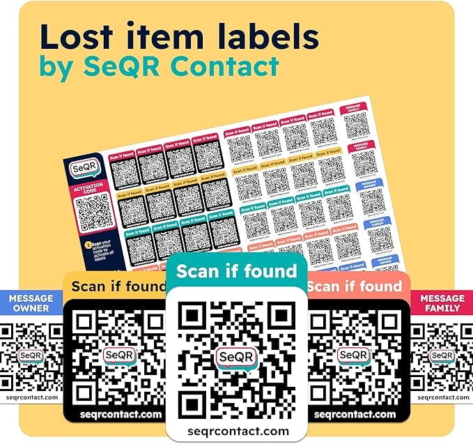 Lost Item Labels | Asset Tags with Secure Private Messaging | 45-Pack ...