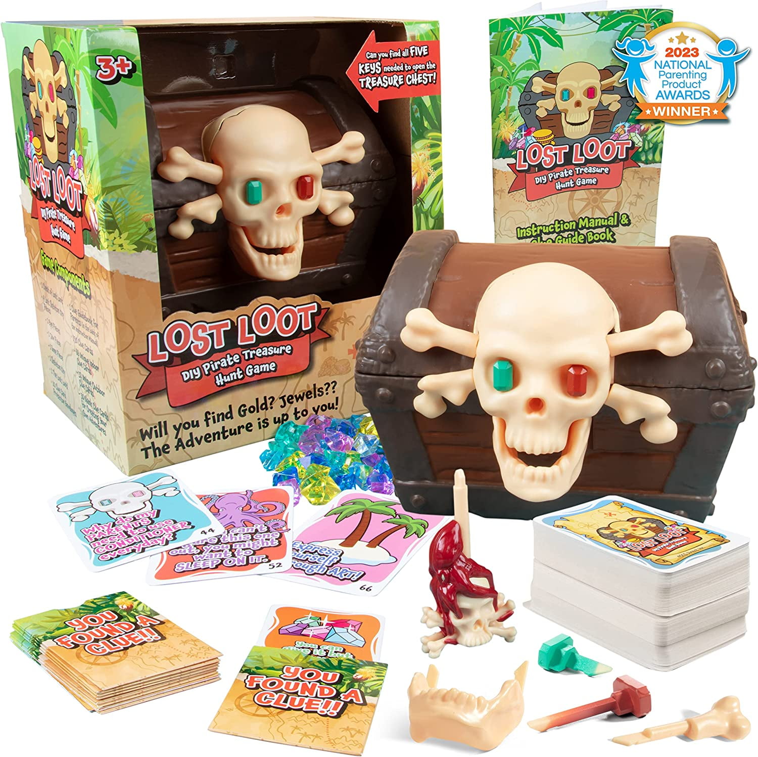 Lost Loot DIY Pirate Scavenger Hunt Card Game for Kids & Family- Can ...