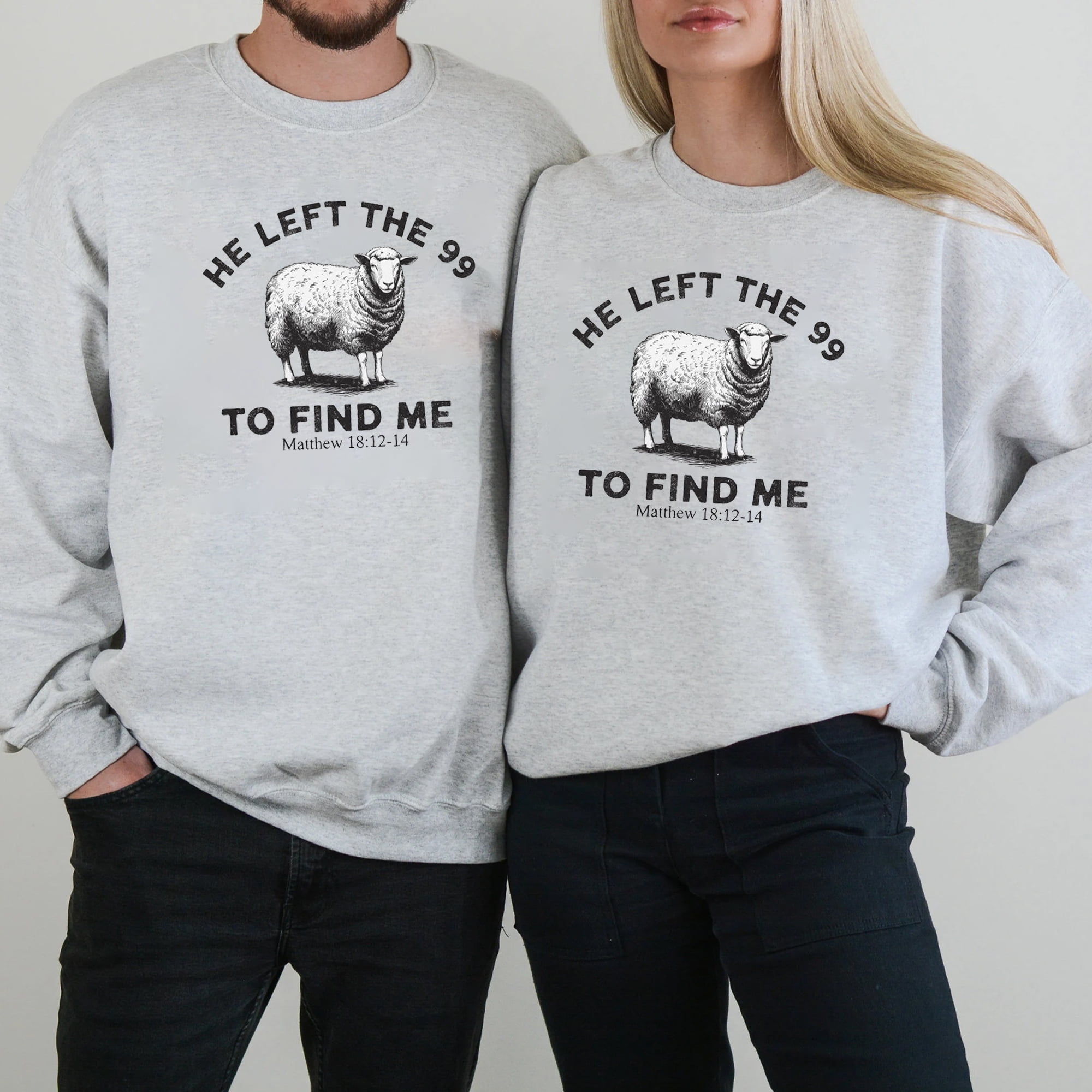 Lost Sheep Pullover Sweatshirt Inspired by Faith Matthew 18:12-14 ...